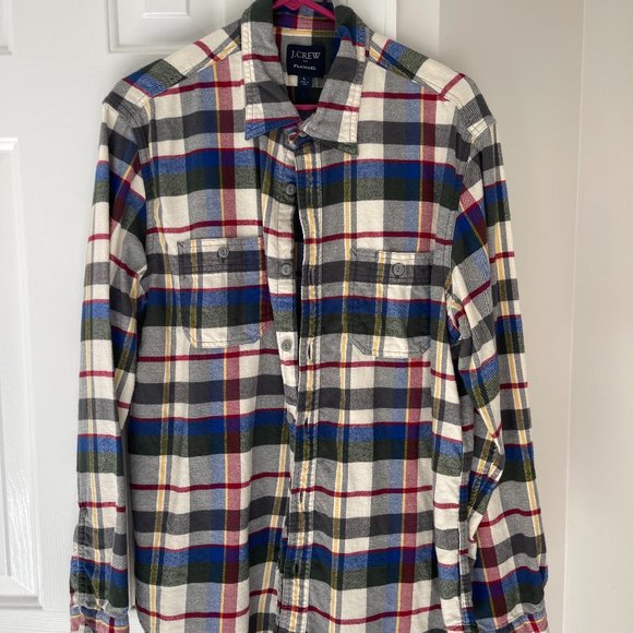 J. Crew | Shirts | Mens Jcrew Flannel Size Large | Poshmark